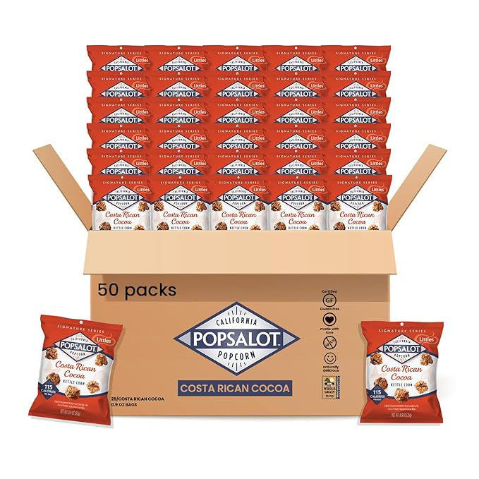 Gourmet Popcorn | Costa Rican Cocoa, Pack of 50 – Popsalot